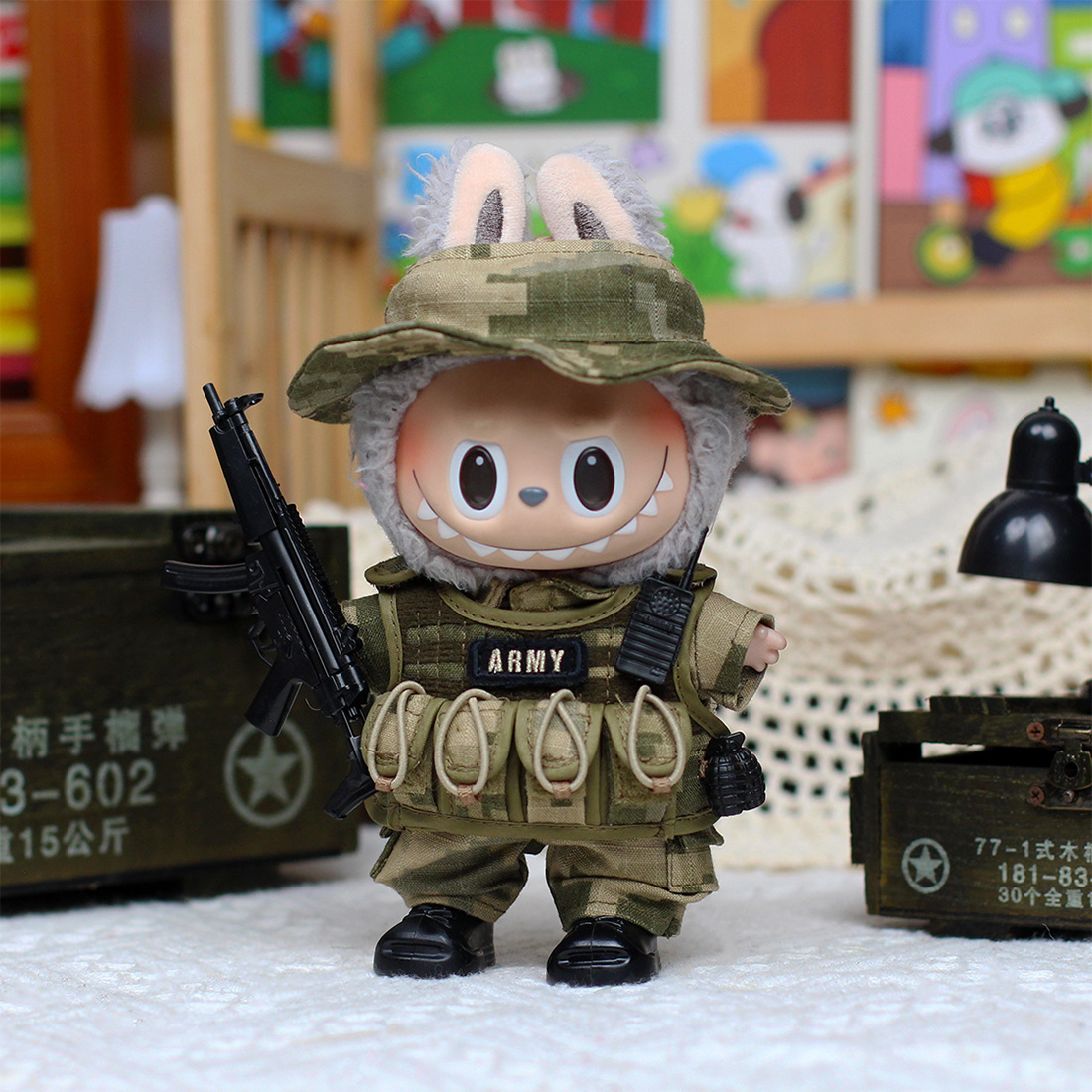 Police and Army Enthusiast Clothing-for labubu - Doll Attitude
