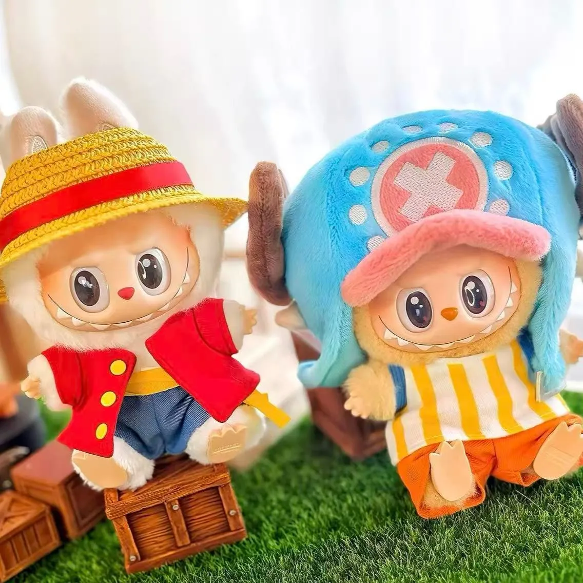 Chopper and Luffy Labubu doll clothes set - Doll Attitude